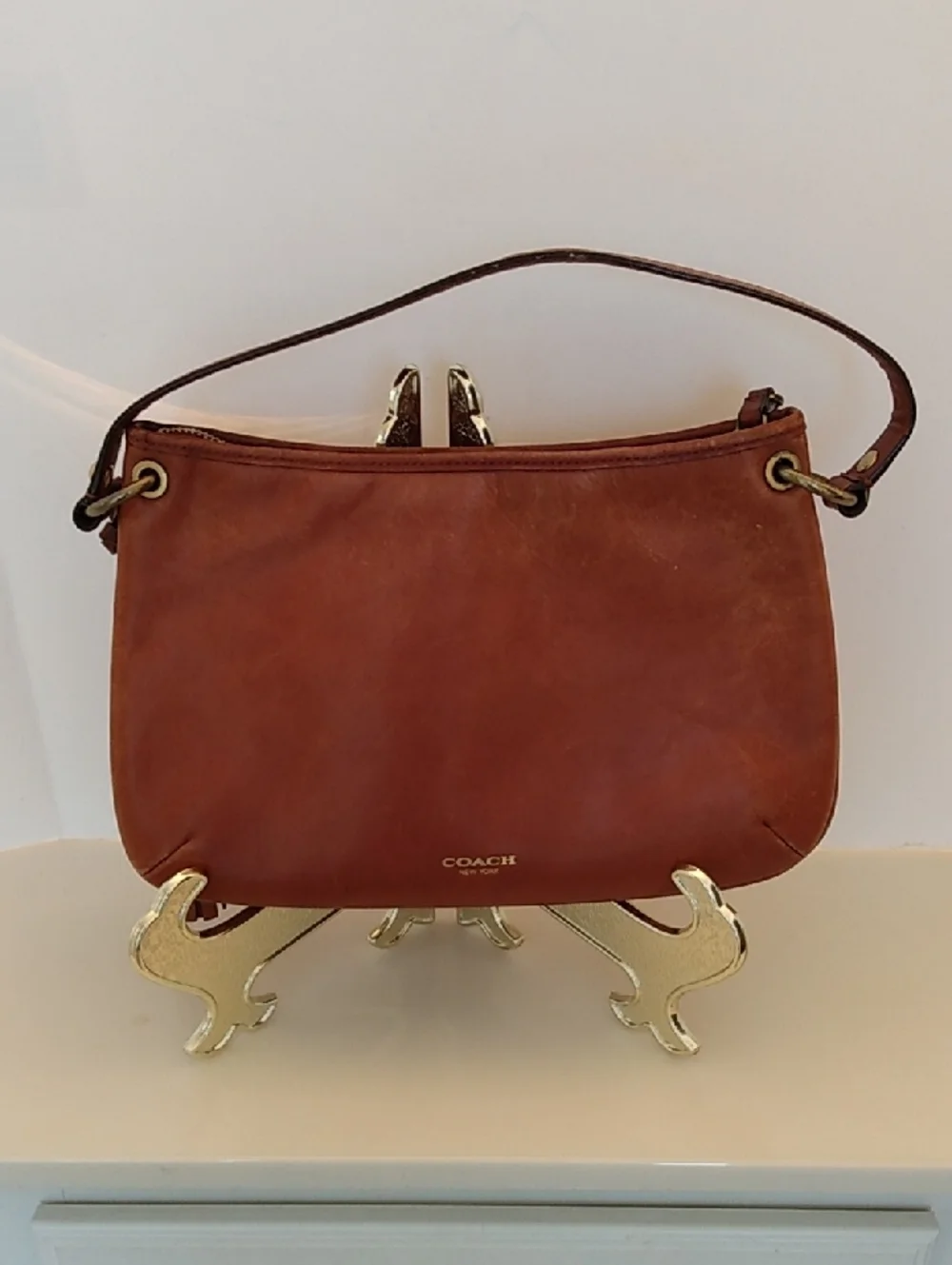 Coach | Bags | Coach 266 Legacy Double Gusset Shoulder Bag Purse Camel ...